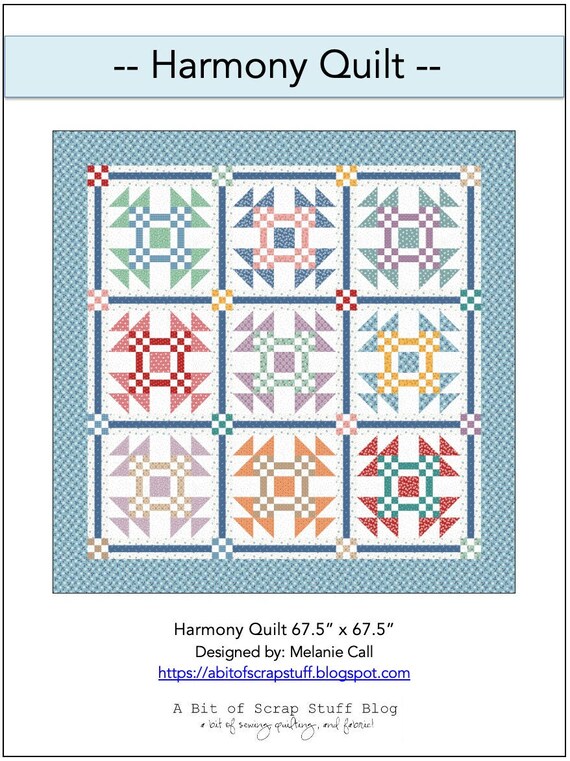 Harmony Quilt Pattern PDF - Etsy