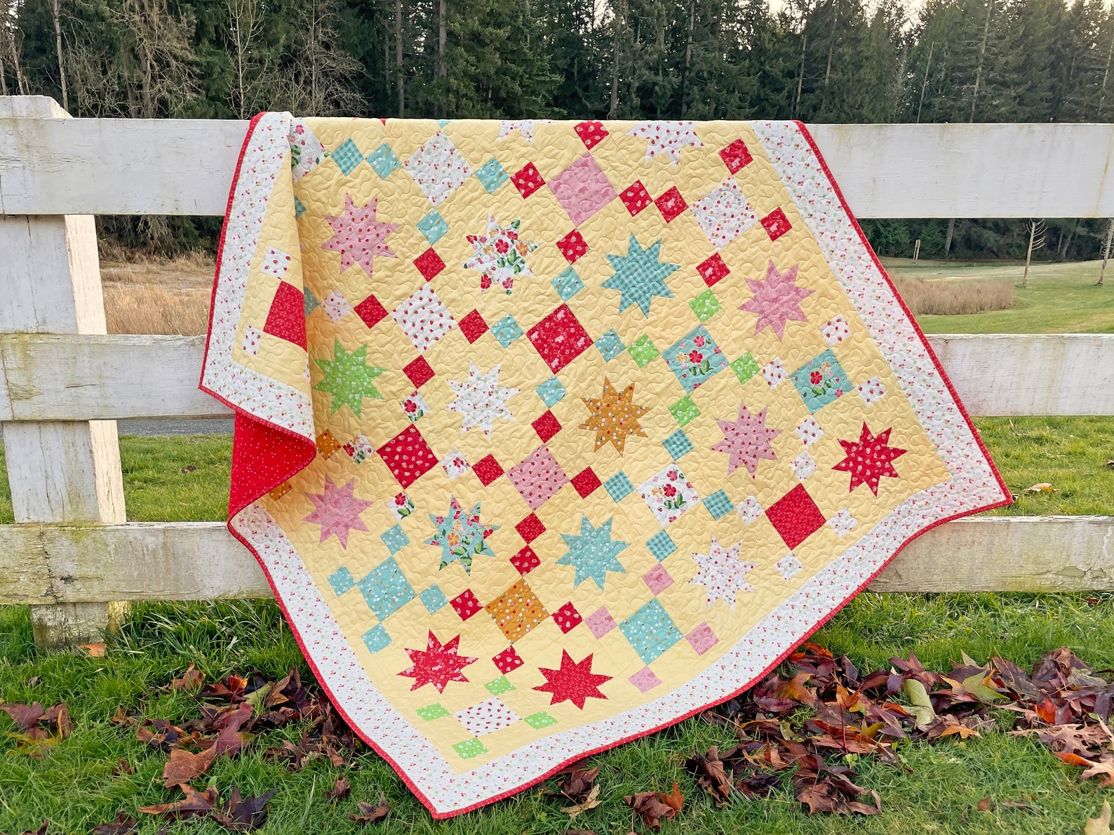 Chain of Stars Quilt PDF Pattern - Etsy