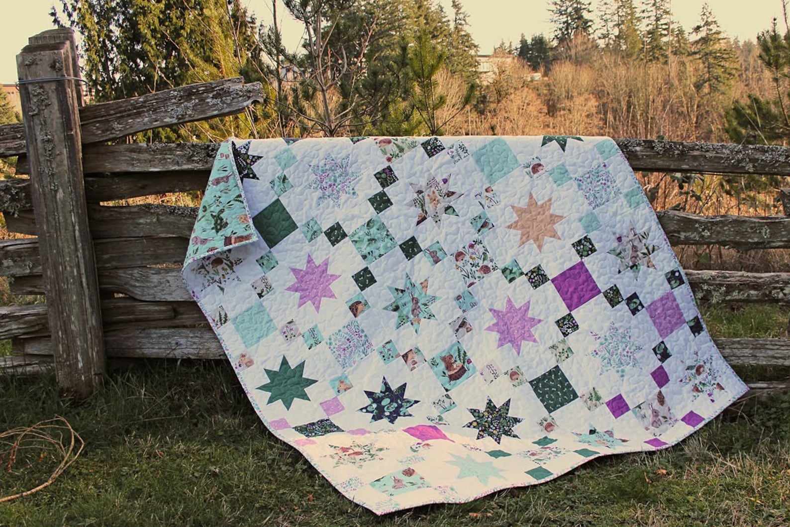 Chain of Stars Quilt - PDF Pattern - Etsy