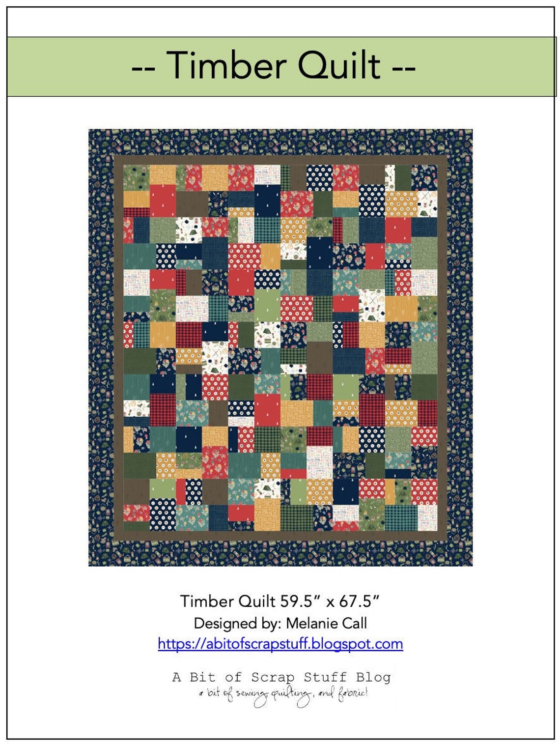 Timber Quilt - PDF Pattern - Etsy