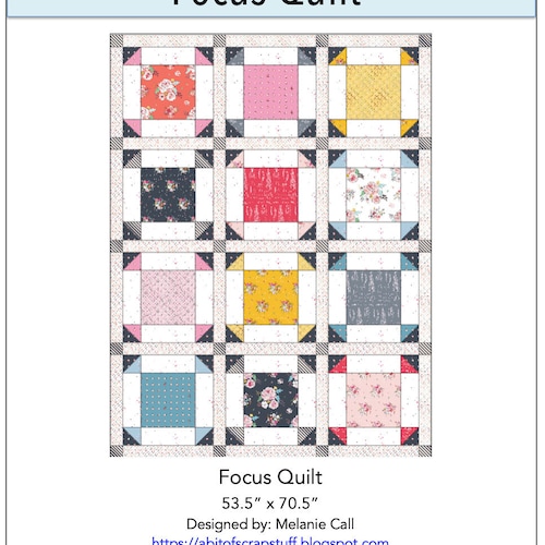 Focus Quilt PDF Pattern - Etsy