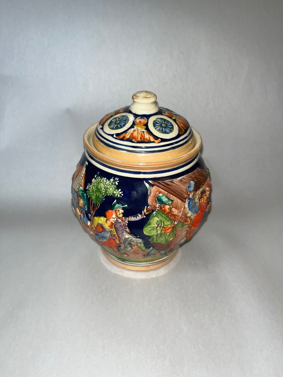 Gerz Handgemalt Tobacco Jar - Etsy