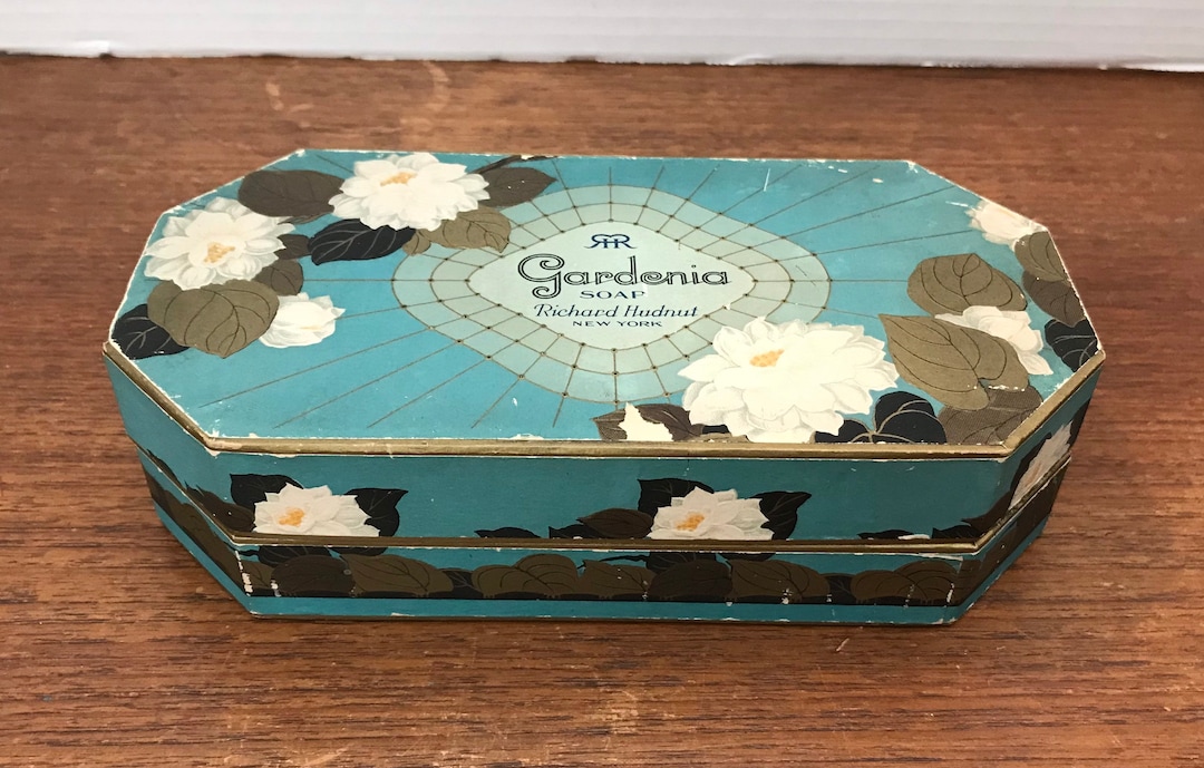 1920s Richard Hudnut Gardenia Soap Box: Art Deco Hand-painted Toiletry ...