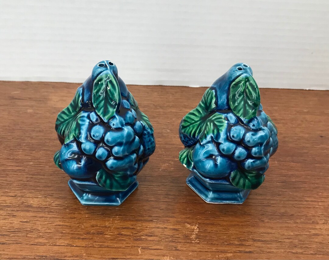 Inarco Mood Indigo Salt and Pepper Shakers, Vintage 1960’s, Blue ...