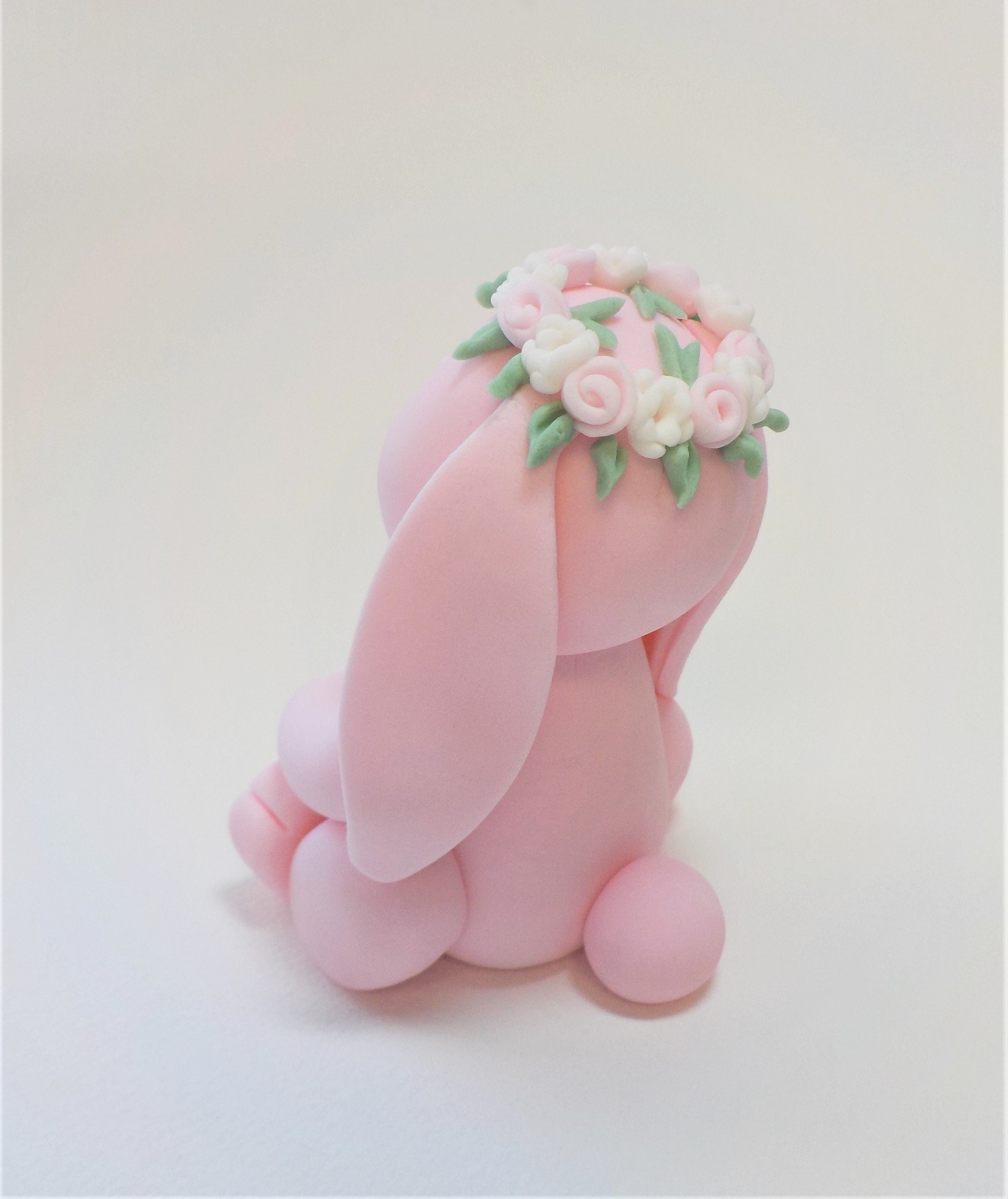 Fondant Baby Blue Bunny Rabbit Cake Topper 1st Birthday Baby - Etsy