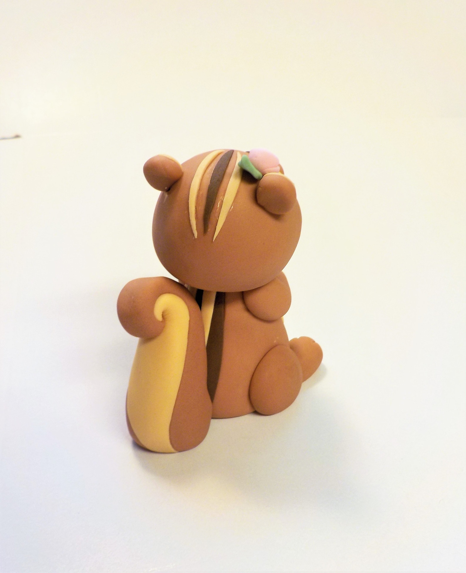 Fondant Squirrel Cake Topper: Woodland Animal, Flower Optional, Forest ...