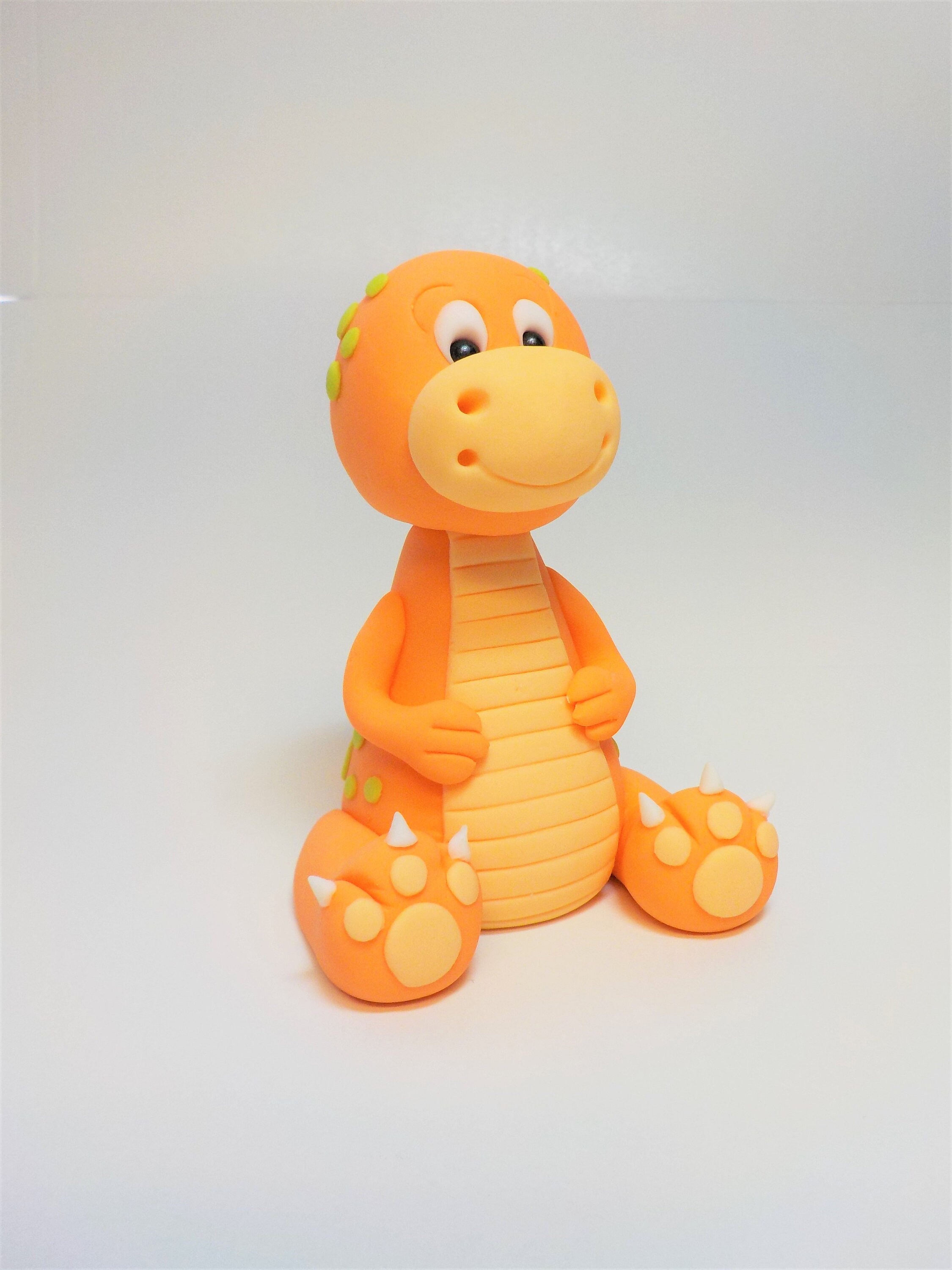 Fondant T-rex Dinosaur Animal Cake Topper 1st Birthday Baby Shower ...