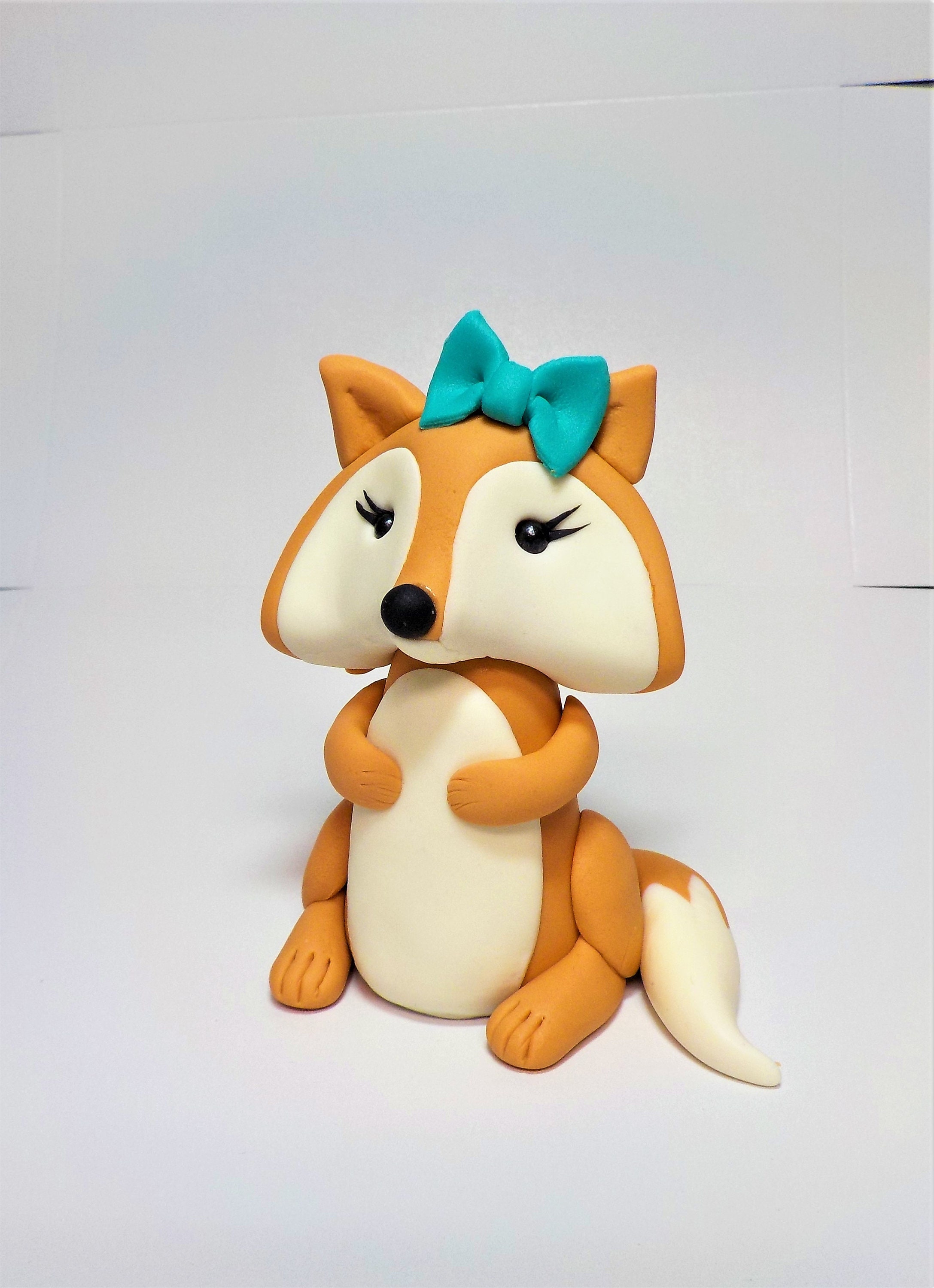 Fondant Fox Cake Topper Woodland Forest Animal 1st Birthday - Etsy