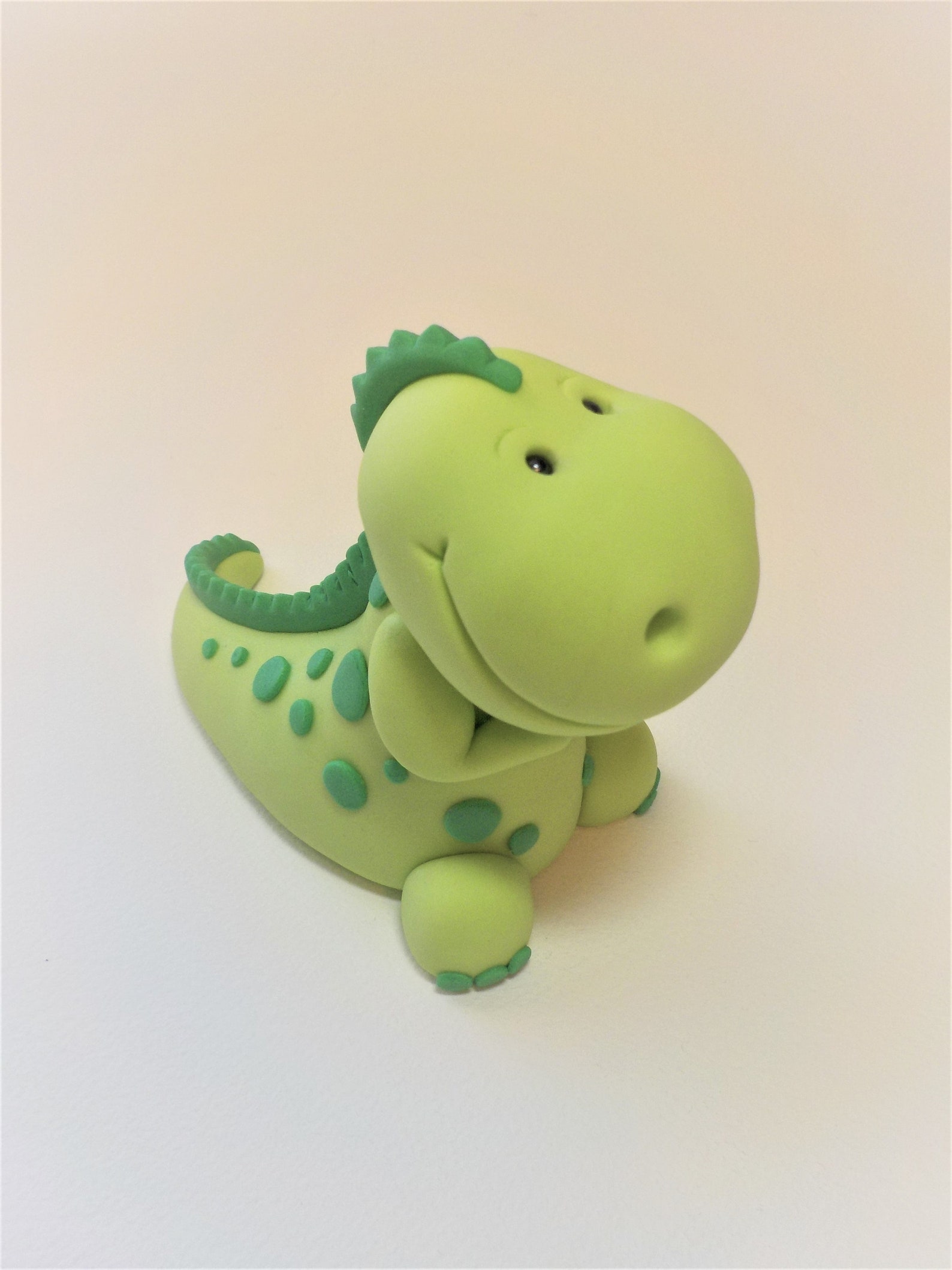 Fondant Dinosaur Cake Topper: Spotted T-rex, Custom Colors - Etsy