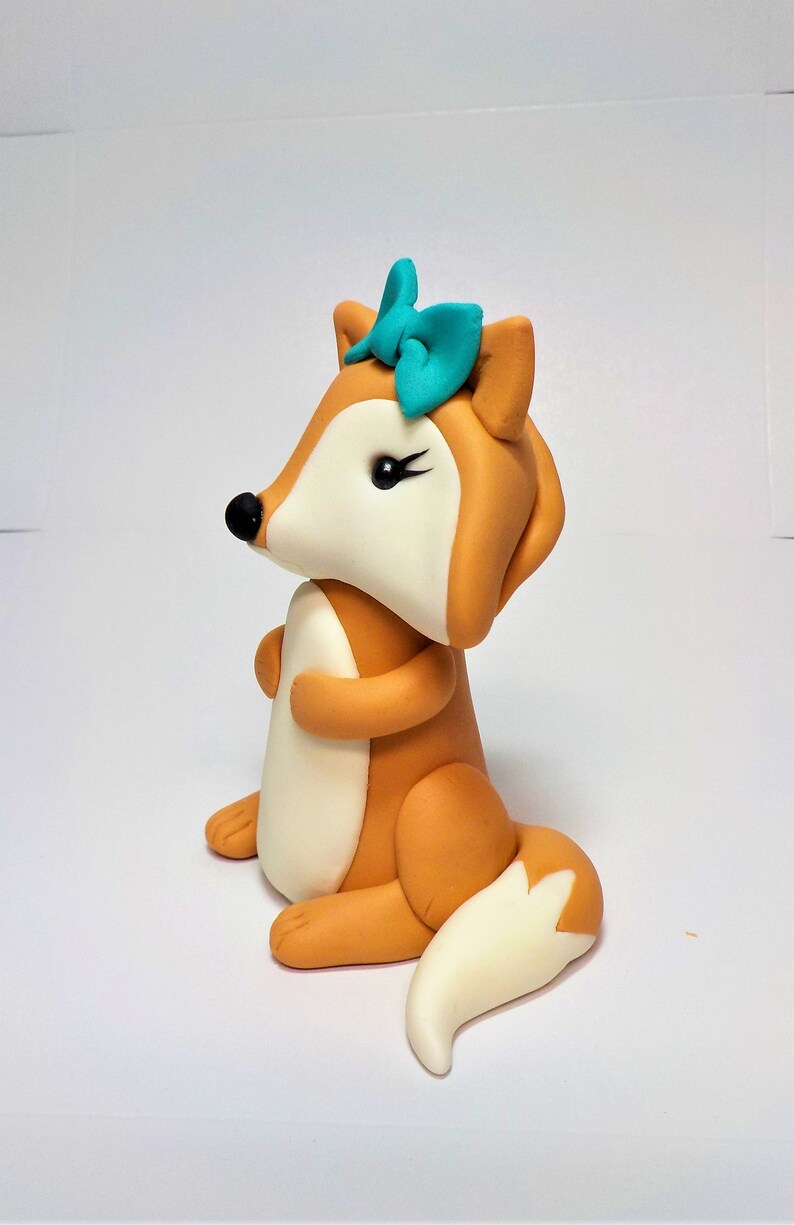 Fondant Fox Cake Topper Woodland Forest Animal 1st Birthday | Etsy