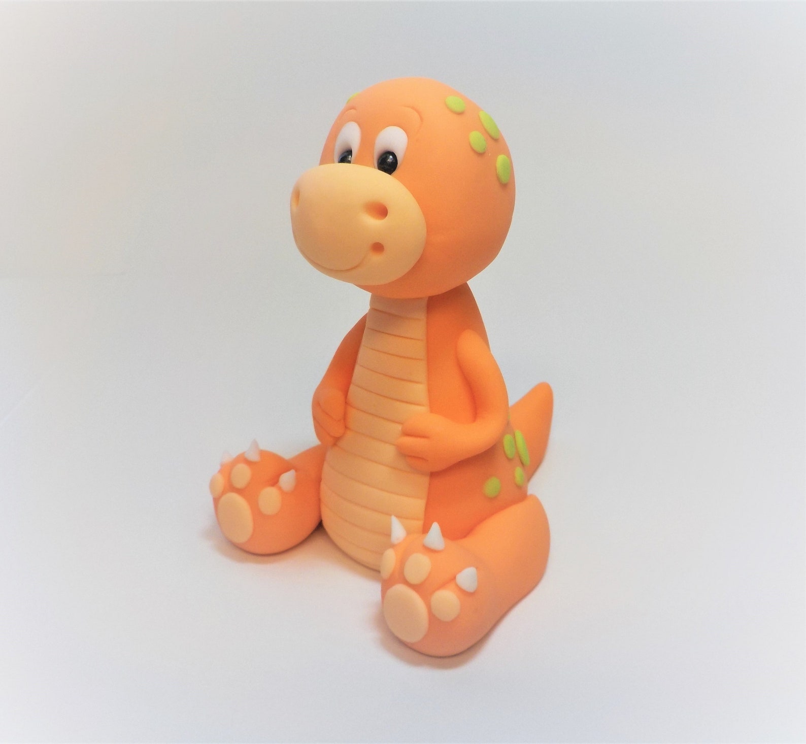 Fondant T-rex Dinosaur Animal Cake Topper 1st Birthday Baby Shower ...