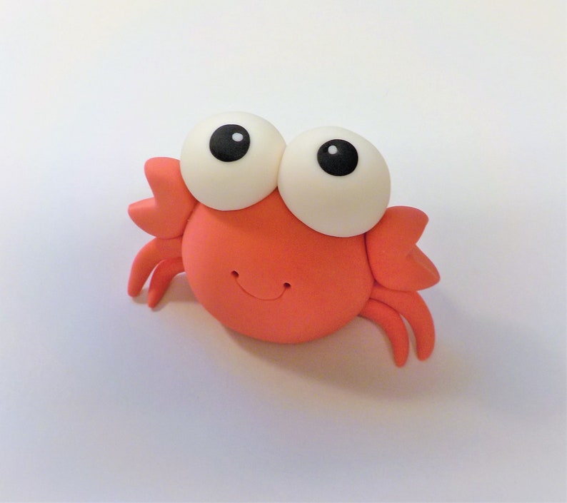 Fondant Sea Crab Cake Topper: Under the Sea Birthday - Etsy