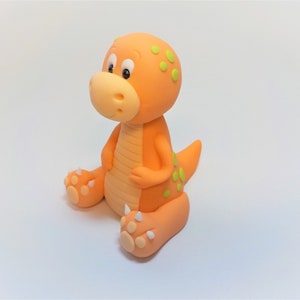Fondant T-rex Dinosaur Animal Cake Topper 1st Birthday Baby Shower ...