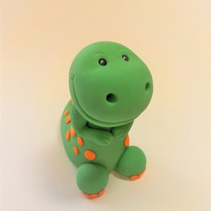 Fondant Baby T-rex Dinosaur Cake Topper Tyrannosaurus Birthday Baby ...