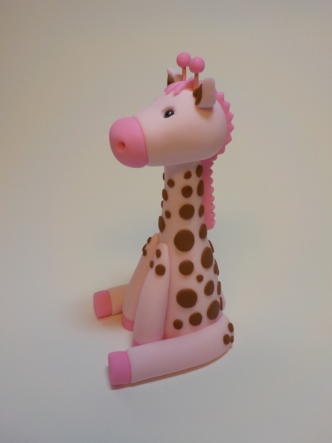 Fondant Giraffe Cake Topper Baby Shower 1st Birthday Safari | Etsy