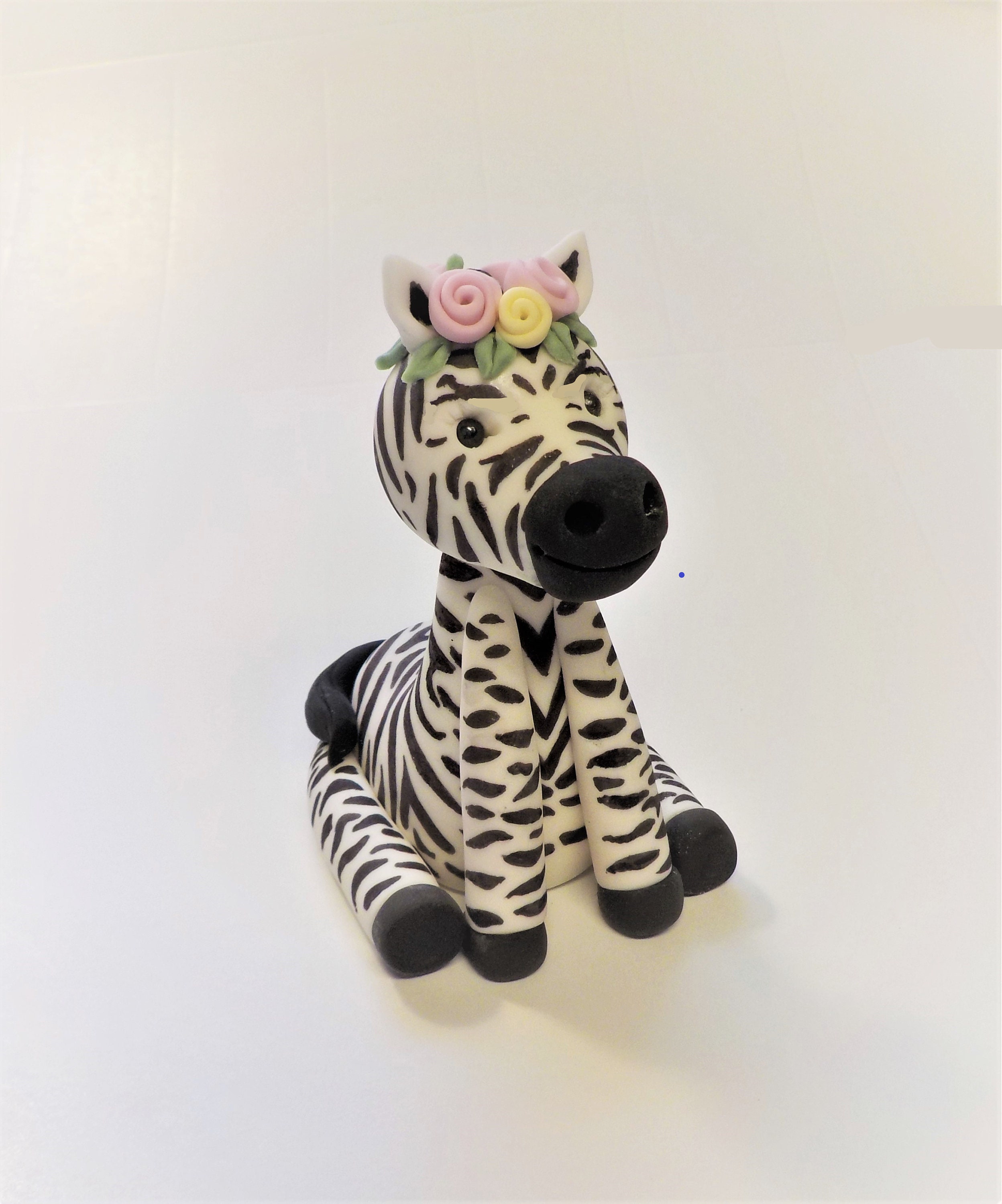 Fondant Zebra Cake Topper Safari Jungle Animal 1st Birthday - Etsy
