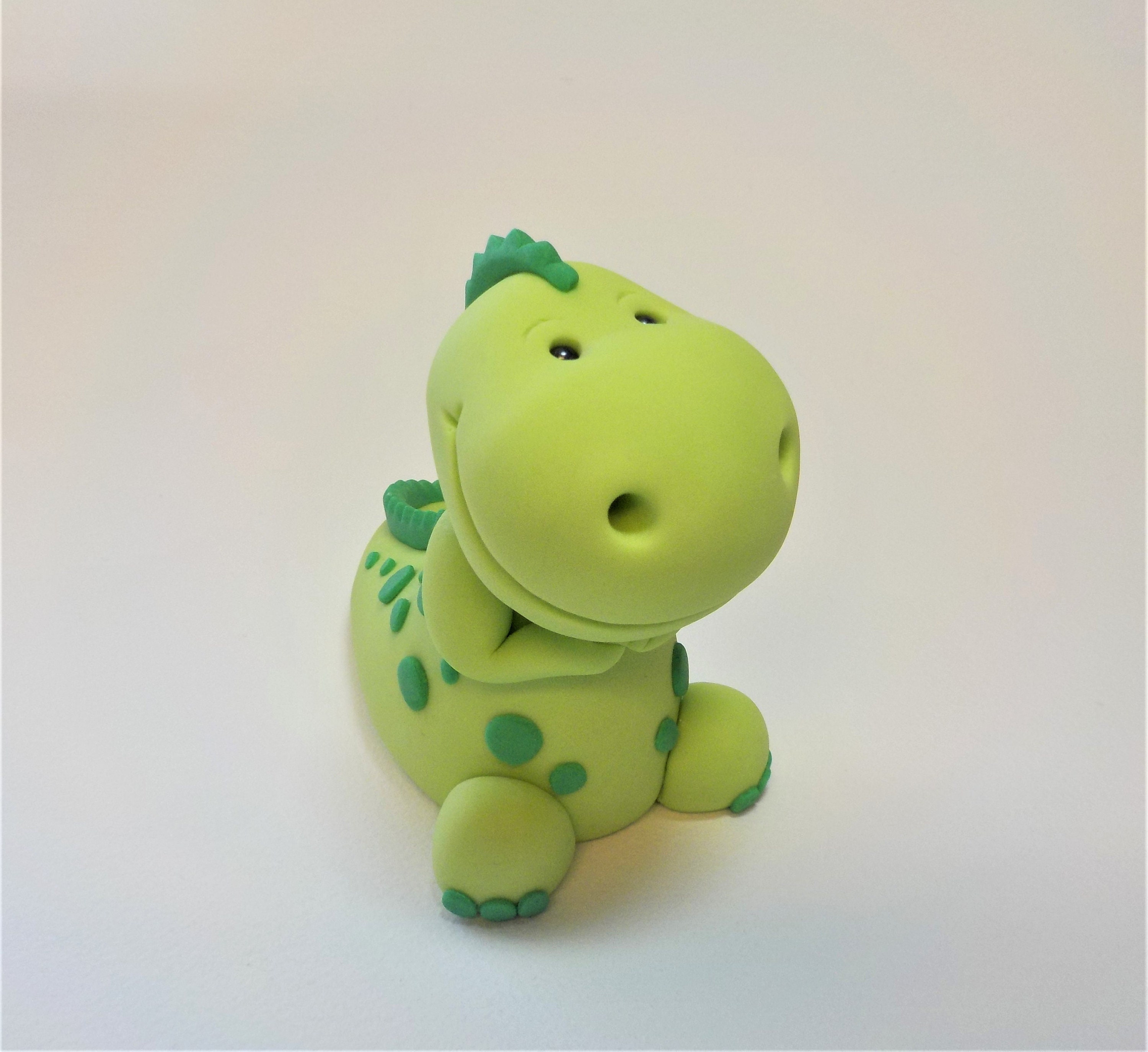 Fondant Dinosaur Cake Topper: Spotted T-rex, Custom Colors - Etsy