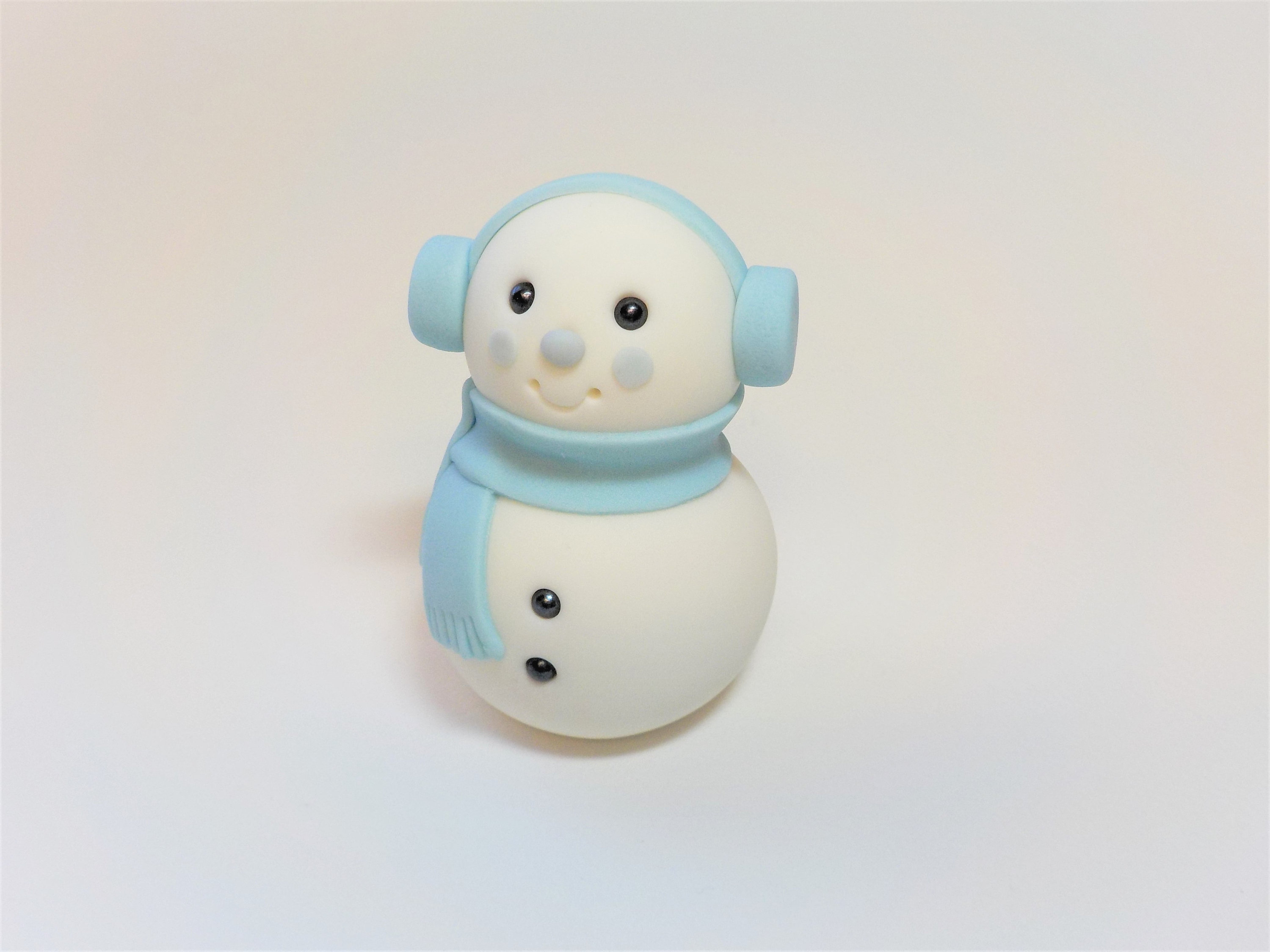 Fondant Snowman or Snow Girl Cake Topper 1st Birthday Baby | Etsy