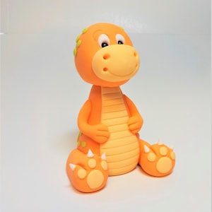 Fondant T-rex Dinosaur Animal Cake Topper 1st Birthday Baby Shower ...