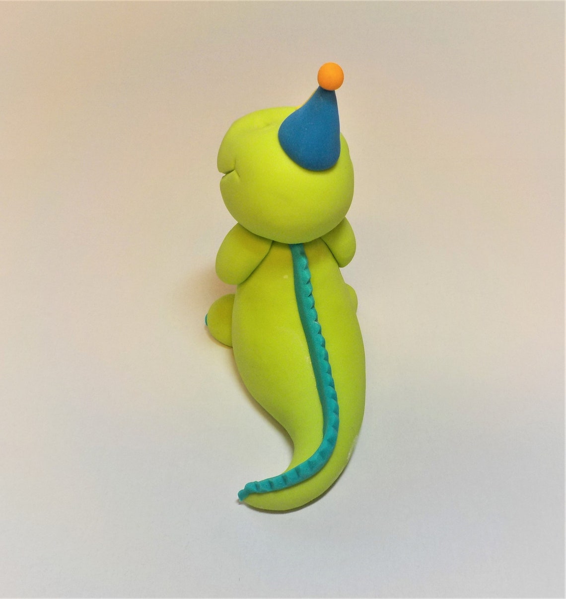 Fondant T-rex Dinosaur With Party Hat Cake Topper 1st Birthday - Etsy