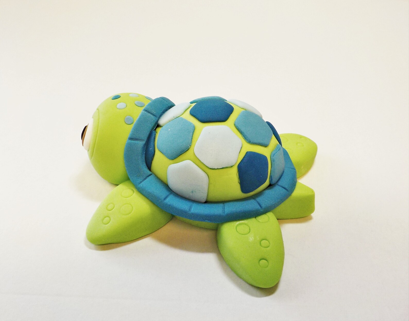 Fondant Sea Turtle Cake Topper 1st Birthday Baby Shower Color | Etsy
