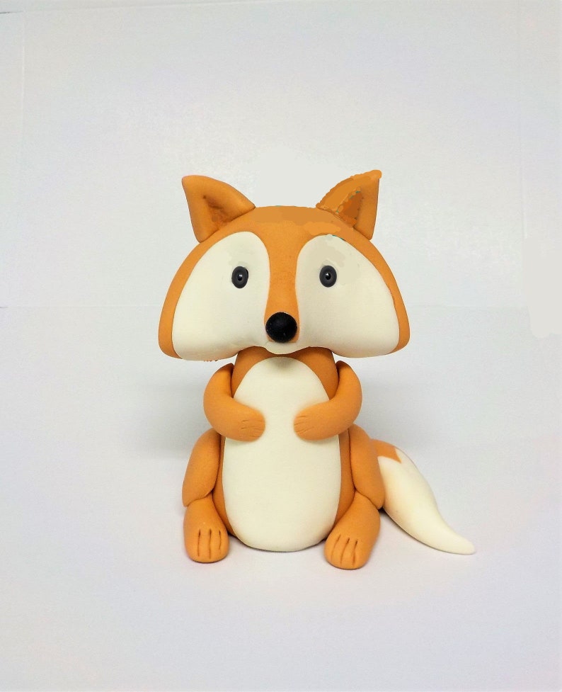 Fondant Fox Cake Topper Woodland Forest Animal 1st Birthday - Etsy