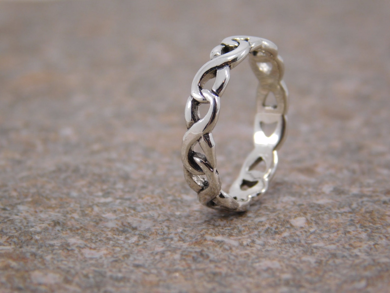 Sterling Silver Endless Infinity Ring / Continuous Infinity - Etsy