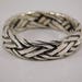 Heavy Sterling Silver Weave Ring Celtic Weave / Woven Ring / Rope Ring ...