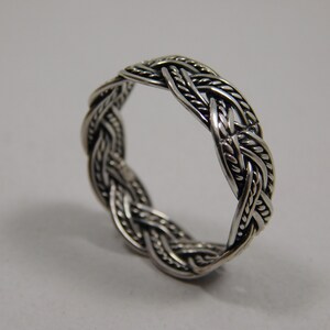Sterling Silver Weave Ring Celtic Weave / Woven Ring / Rope Ring ...