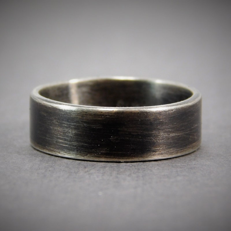 Mens Oxidized Ring - Etsy