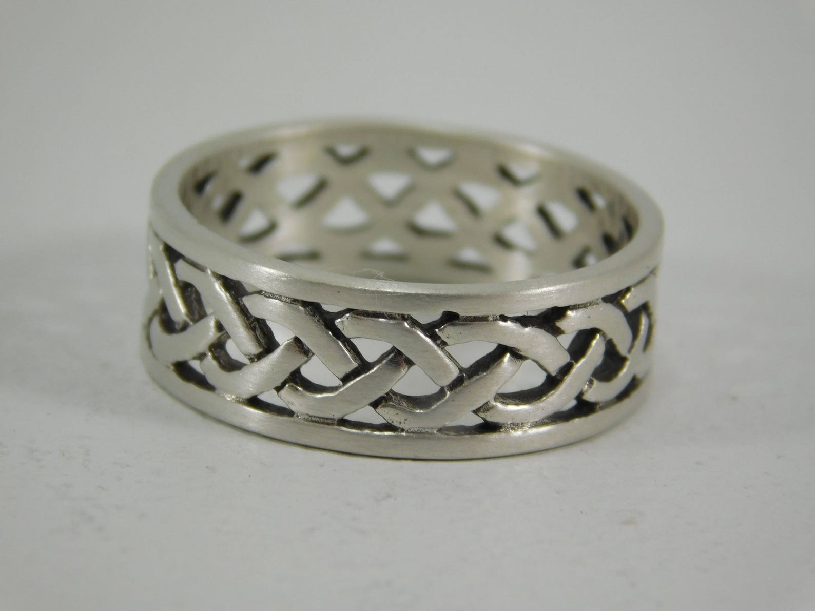 Sterling Silver Celtic Weave Ring/ Half Sizes / Endless Weave - Etsy
