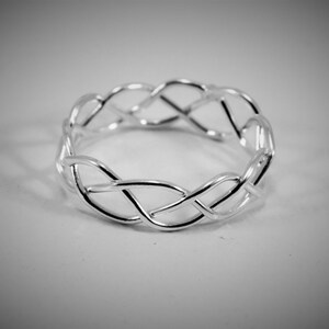 Sterling Silver Weave Ring / Baby Ring / Pinky Ring - Etsy
