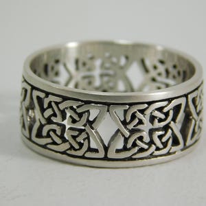 Sterling Silver Endless Knot Ring / Trinity Knot / Celtic Ring ...