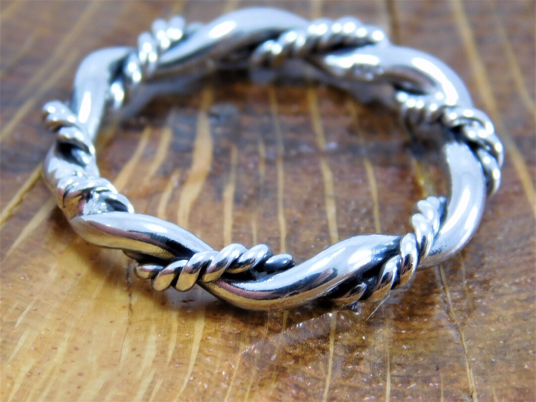 Sterling Silver Braided Ring / Celtic Ring / Twist Ring / Rope Ring ...