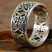 Sterling Silver Endless Knot Ring / Trinity Knot / Celtic Ring ...