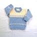 Suéter azul bebé 6 a 12 meses Ropa de bebé tejida a mano Regalo baby ...
