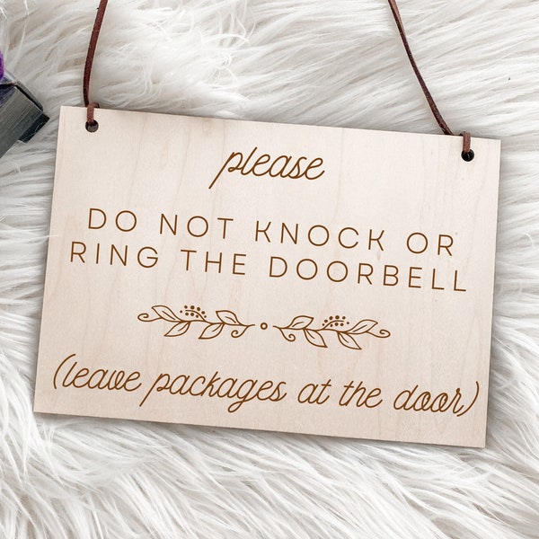 Please Dont Ring the Doorbell Signs - Etsy