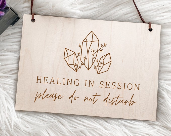 Engraved Healing in Session Sign, Therapy in Session, in Session Sign ...