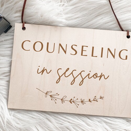 Engraved Counseling in Session Sign Therapy in Session in - Etsy