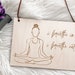 Breathe in Breathe Out Wooden Sign yoga Studio Décor Yoga - Etsy