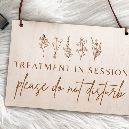 Engraved Treatment in Session Sign Therapy in Session in - Etsy