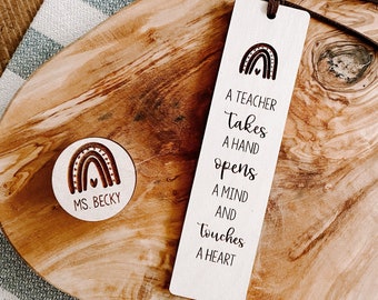 Teacher Quote Bookmark, Teacher Appreciation Gift, Gift for Teacher ...