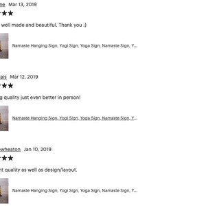 Namaste Hanging Sign Yogi Sign Yoga Sign Namaste Sign Yoga - Etsy