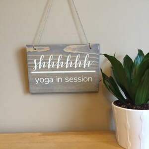 Reversible Yoga in Session Sign Storefront Sign Studio - Etsy