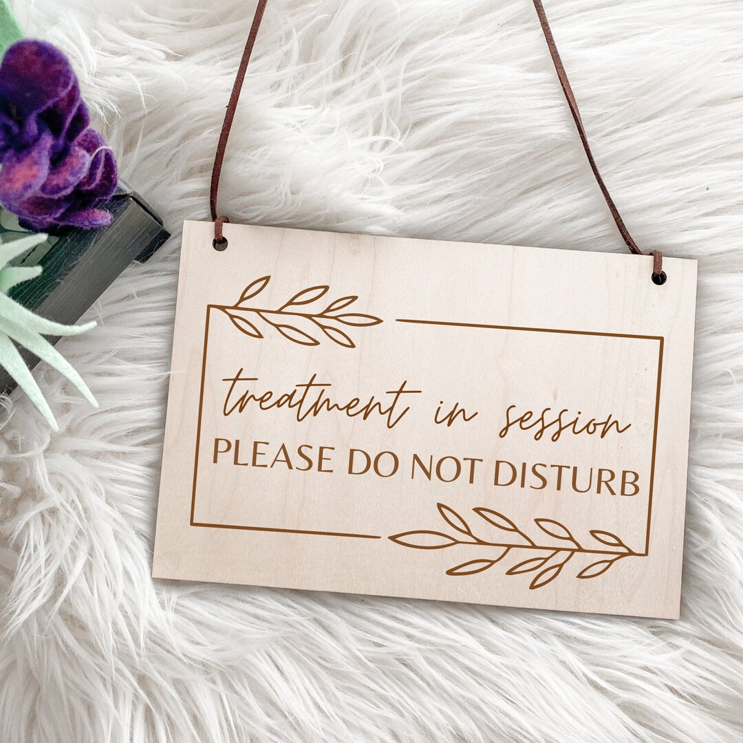 Engraved Treatment in Session Sign, Therapy in Session, in Session Sign ...