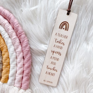 Teacher Quote Bookmark, Teacher Appreciation Gift, Gift for Teacher ...