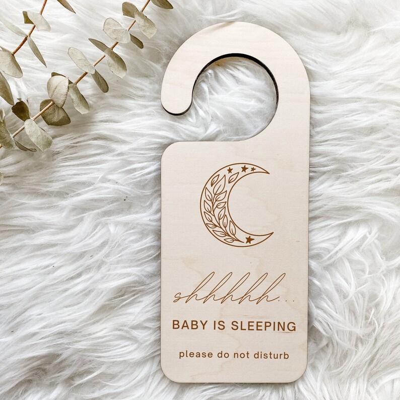 Shhhhh Baby is Sleeping Sign Front Door Sign Please Do Not - Etsy