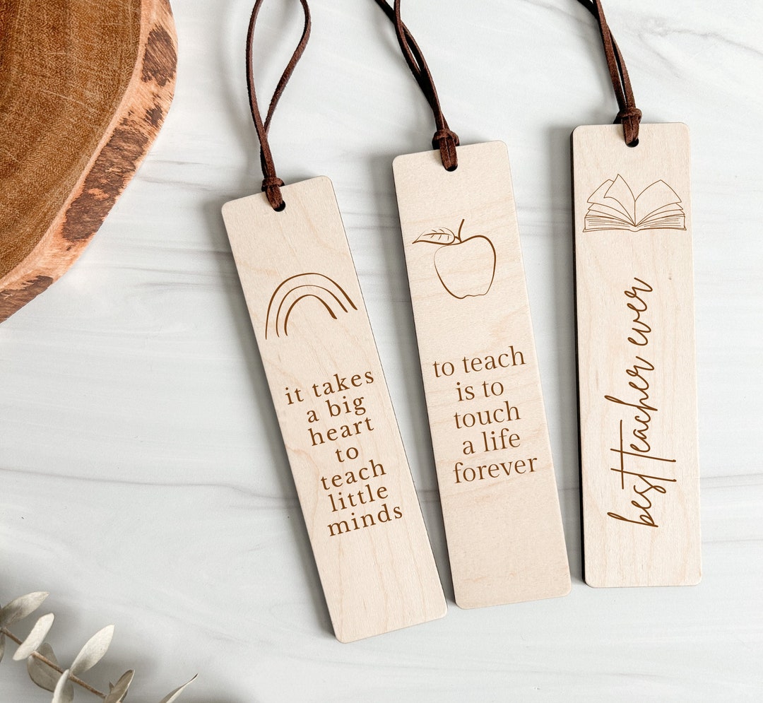 Teacher Gift Bookmark 3 Styles, Teacher Gifts, Teacher Bookmark ...