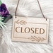Reversible Open & Closed Sign, Do Not Disturb, Open and Closed Sign ...