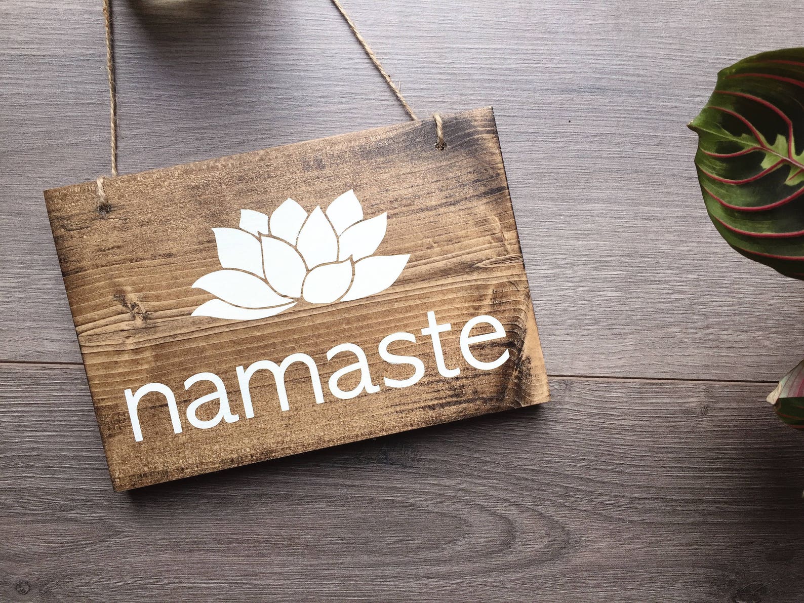 Namaste Hanging Sign Yogi Sign Yoga Sign Namaste Sign Yoga - Etsy